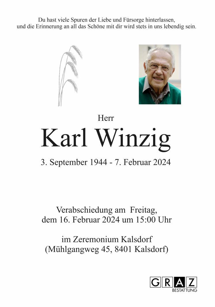Wir trauern um Kollegen Karl Winzig – Braumeisterbund